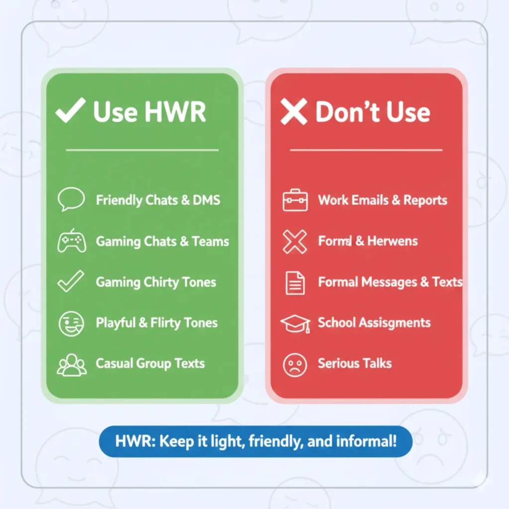 HWR Meaning in Text Explained with Examples📱